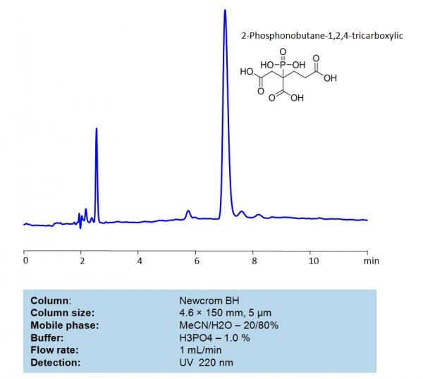 HPLC Determination of 2-Phosphonobutane-1,2,4-tricarboxylic on Newcrom BH Column | SIELC ...