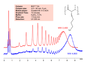 HPLC Method for Analysis of Polylysine on BIST™ B+ Column | SIELC Technologies