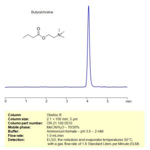 HPLC ELSD Method for Analysis Butyrylcholine on Obelisc R Column | SIELC Technologies